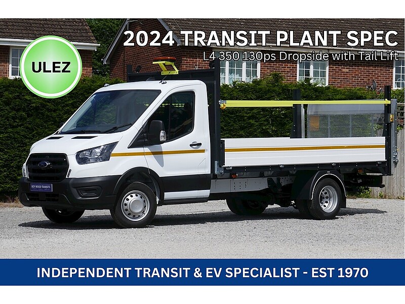 New 2024 Ford Transit 350 L4 Dropside Tail Lift Truck 130ps Euro 6 For ...