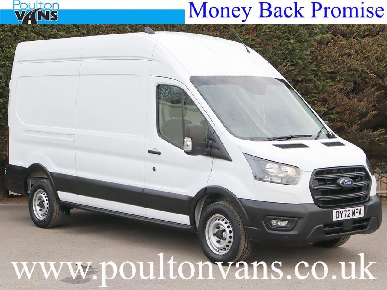 Used 2022 Ford Transit 350 RWD 2.0TDCi, 130ps L3H3 LWB Panel Van, Front ...