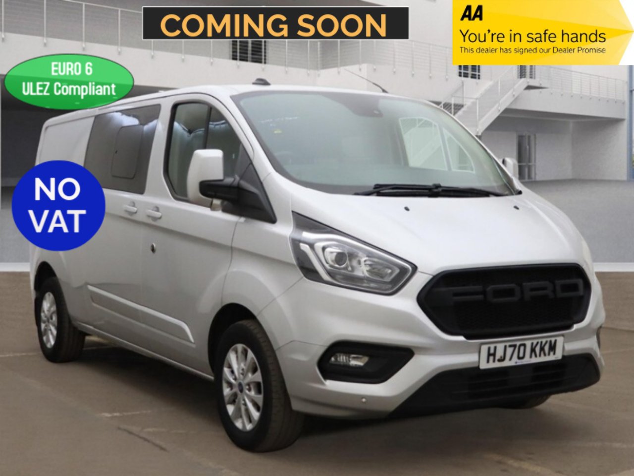 Used 2020 Ford Transit Custom 320 EcoBlue Limited LWB L/R Crewcab Euro ...