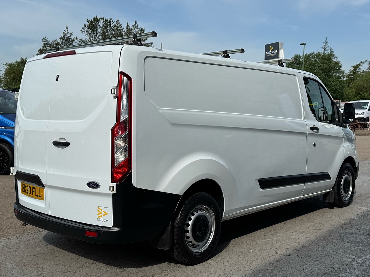 Used 2020 Ford Transit Custom 320 EcoBlue Leader 130ps L2 LWB with Roof ...