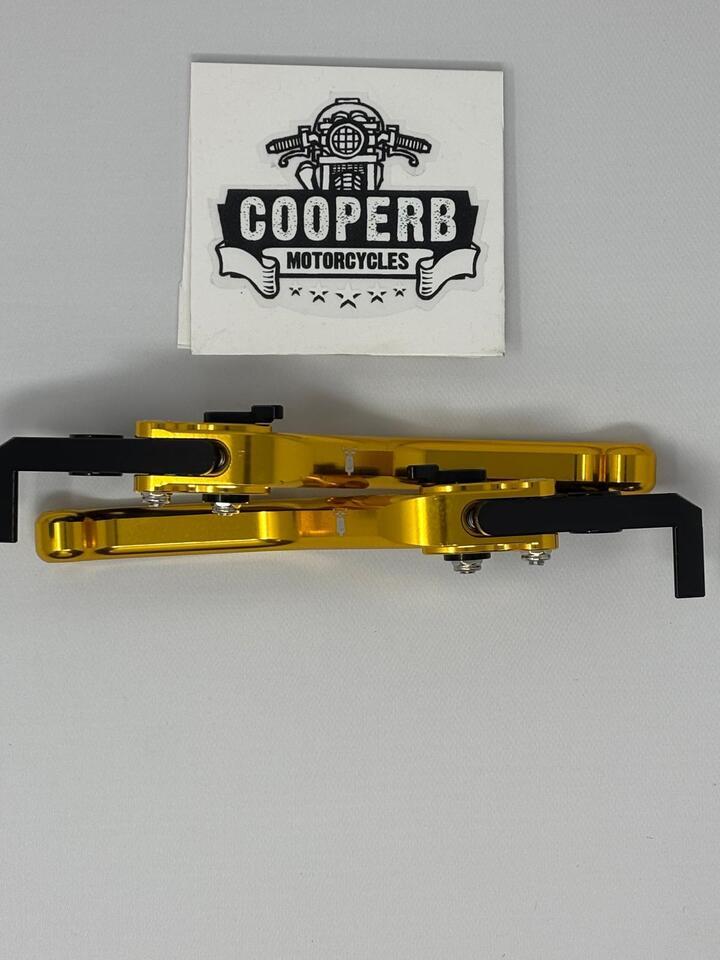 ROYAL ALLOY ADJUSTABLE LEVERS GOLD - CooperB Motorcycles