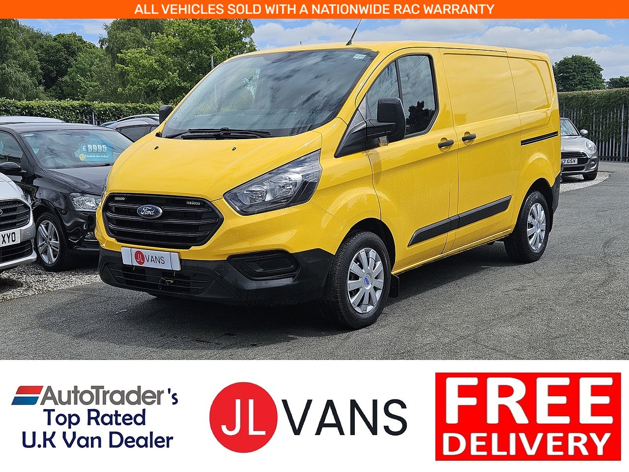 Used 2021 Ford Transit Custom 340 EcoBlue Leader L1H1 Euro 6 130ps AC ...