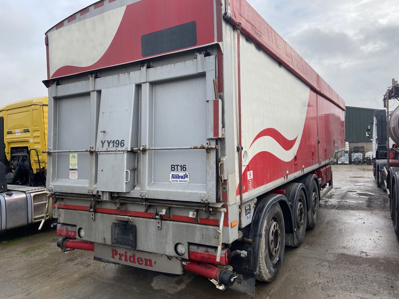 Used 2015 Pride Bulk Blower 5 Compartment Tipping Trailer For Sale in ...