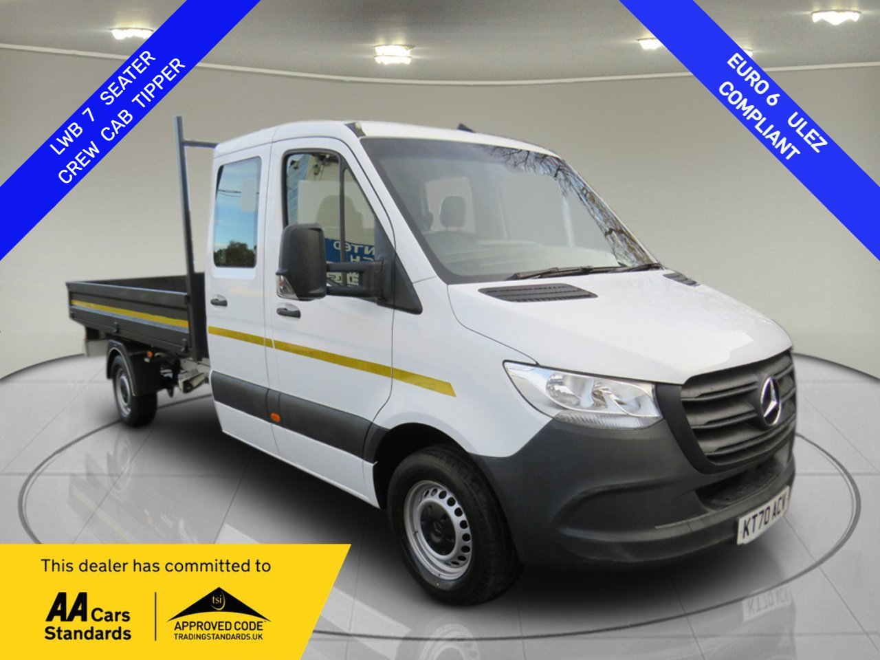 Used 2021 Mercedes-Benz Sprinter 314 CDI Crew Cab Tipper For Sale in ...